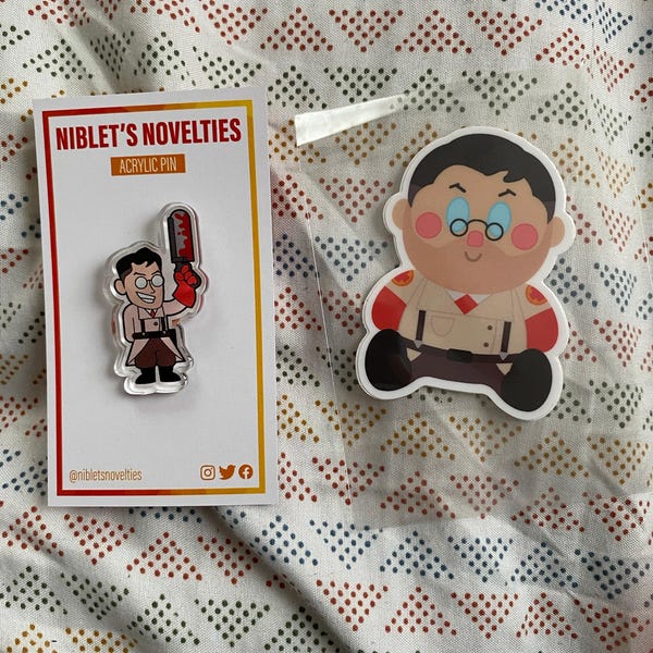 Team Fortress 2 - RED Team Acrylic Pins - Etsy