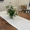 Sand Table Runner Light Beige Frayed Cotton Table Runner - Etsy