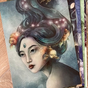 Signed Art Print slumber Fantasy Art Sea - Etsy