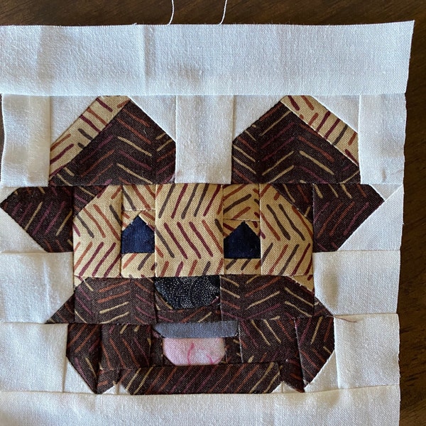 Yorkie Yorkshire Terrier Dog Puppy Quilt Block PDF Pattern - Includes ...