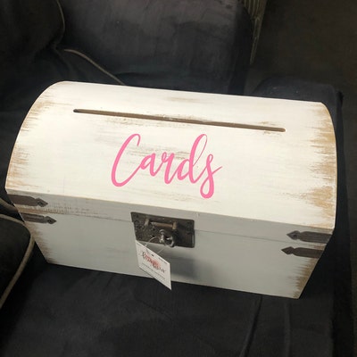 Cards Vinyl Decal, Wedding Card Box Decal, Wedding Venue, Gift Box ...