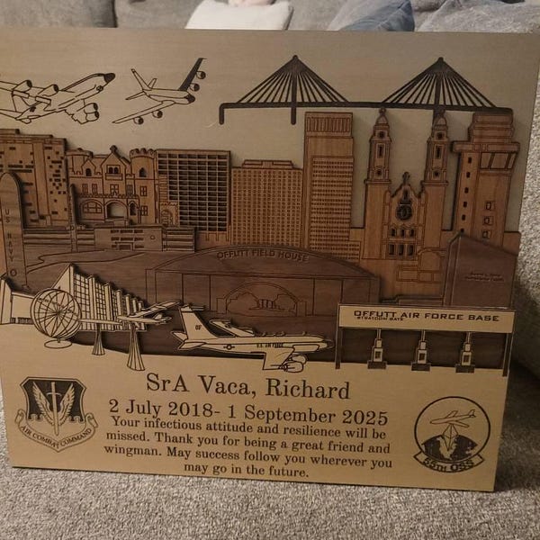 AVIANO ITALY 3D Wooden Name Plaque Air Force Army Marines Navy Space ...