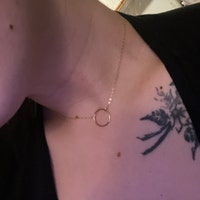 Gold Discreet Day Collar Karma Necklace Sub Collar Subtle Collar, Gold ...