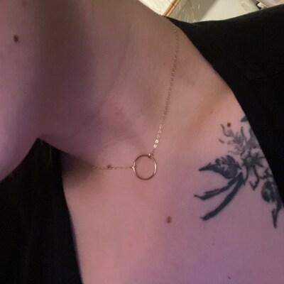 Gold Discreet Day Collar Karma Necklace Sub Collar Subtle Collar, Gold ...