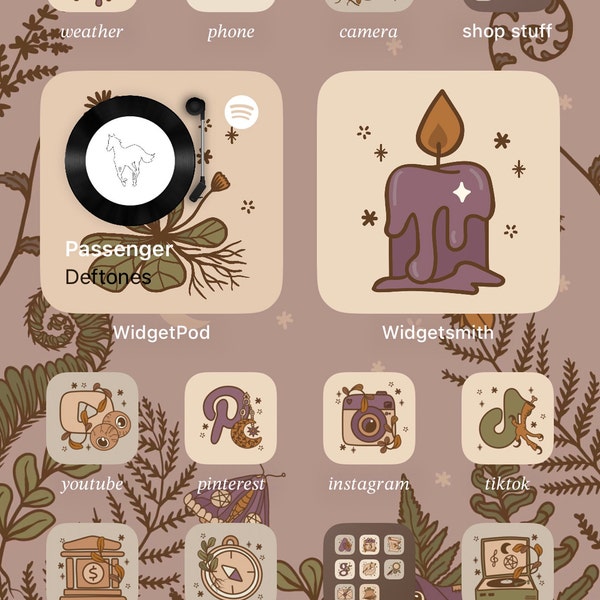 Witchcraft Bundle With Icons, Widgets and Wallpapers for Phone and ...