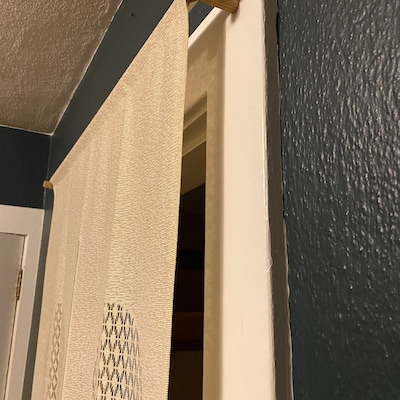 36 Oak Noren Rod Set, With Holders - Etsy