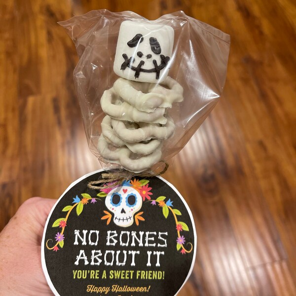No Bones About It You're a Sweet Friend Halloween Gift Tag, Halloween ...