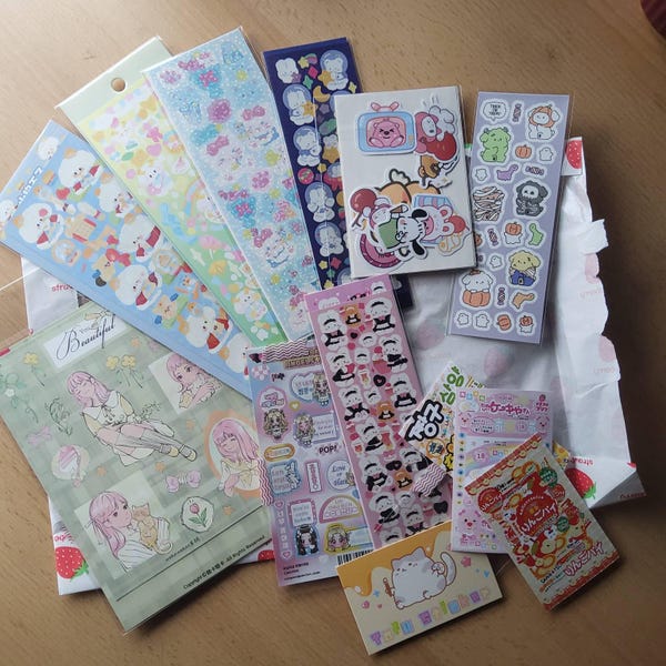 5pcs Deco Sticker Sheet | Polco Sticker | Sticker Sheet Pack | Korea ...