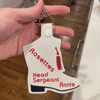 Drill Team Boot Keychain Customizable - Etsy