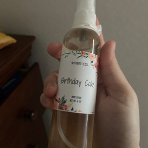 Birthday Cake Body Perfume Spray - Etsy
