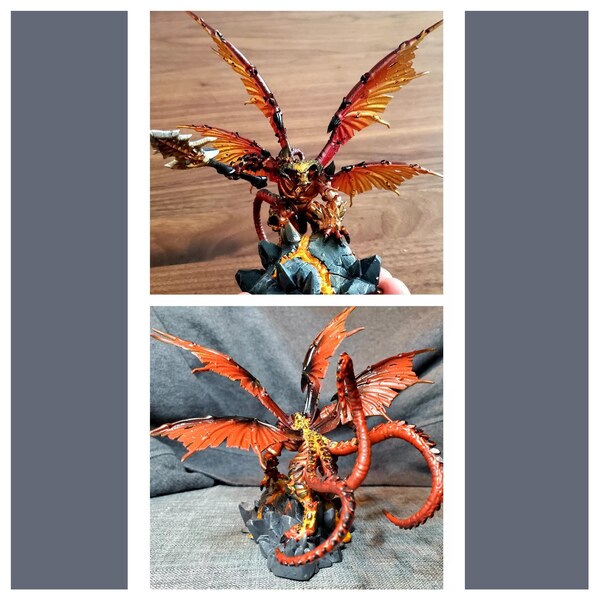 Volcano Demon - 3D Printed Miniature Model - Roleplaying Games ...