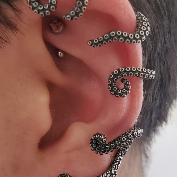 Octopus Tentacles Earring,octopus Earring, Gothic Earring, Gothic ...