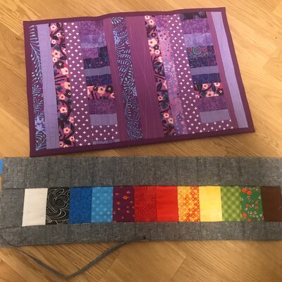 Pencil Roll, Artist Roll, Colored Pencil Roll for 24 Pencils, Fabric ...