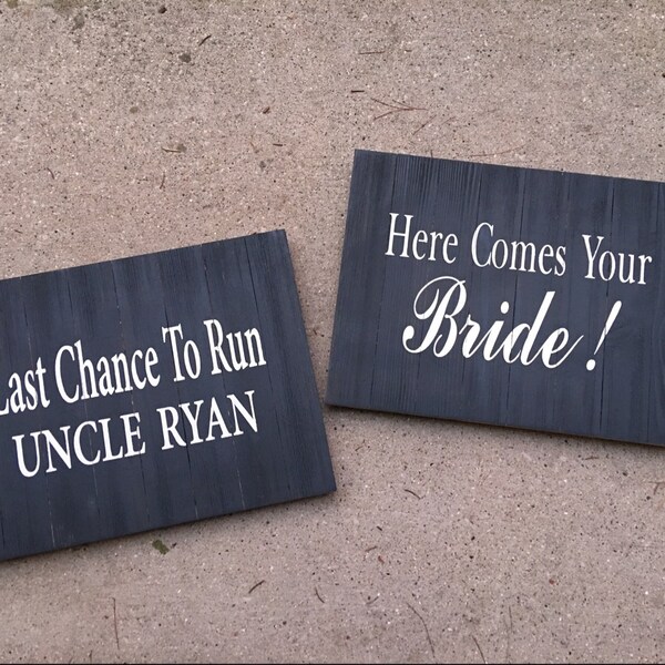 Wedding Sign Stencil, Uncle Sign Stencil, LAST Chance to RUN Sign ...