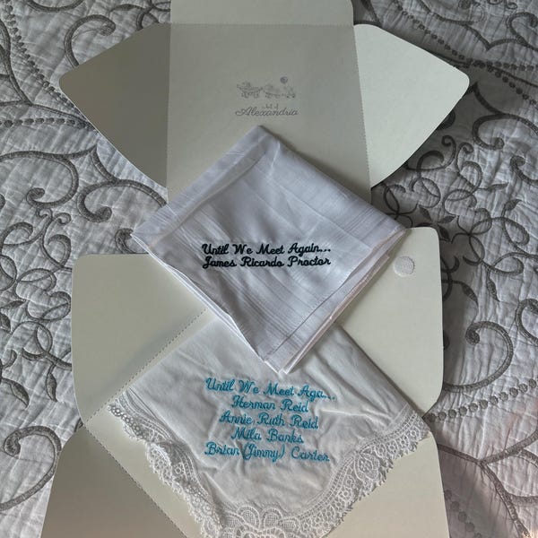 Lace Handkerchief Lace Hankie Custom Handkerchief Embroidered ...