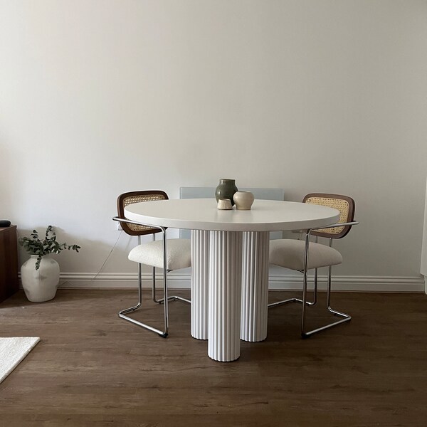 Scandi Style Solid Wood Dining Table, Custom Made to Measure Bespoke ...