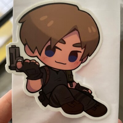 Leon Kennedy Resident Evil 3 Matte Vinyl Stickers - Etsy