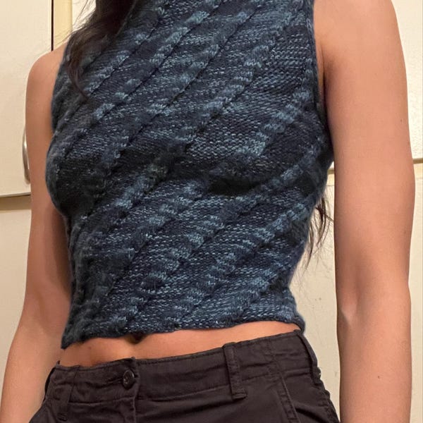 The Twister Tank - Knitting Pattern - Digital Download - Etsy