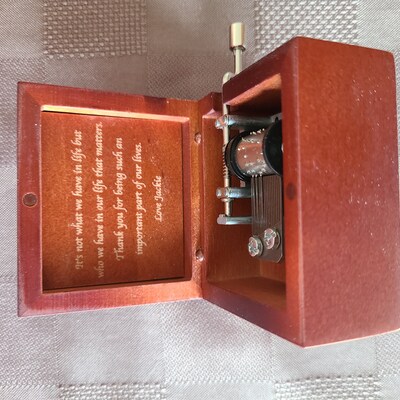 Custom Music Box With Heart Fine Engraved Music Box 100 Tunes Available ...