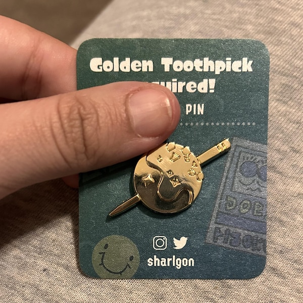 Splatoon 2 Octo Expansion Golden Toothpick Enamel Pin - Etsy