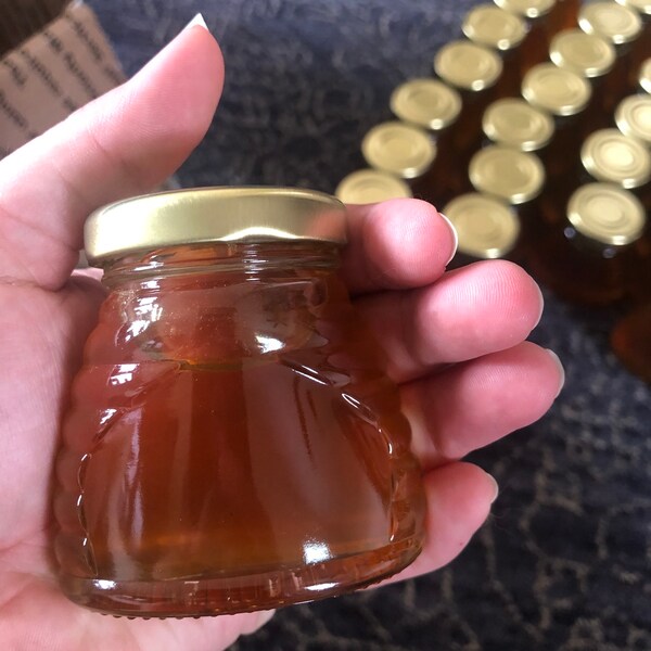 50,mini Skep Jar,3oz,honey Wedding Favor, Honey Baby Shower, Mini Hive ...