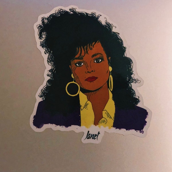 Janet Jackson Vinyl Sticker - Etsy