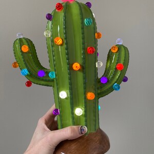 Light up Cactus USA Ceramic Cactus Christmas Tree Decoration - Etsy