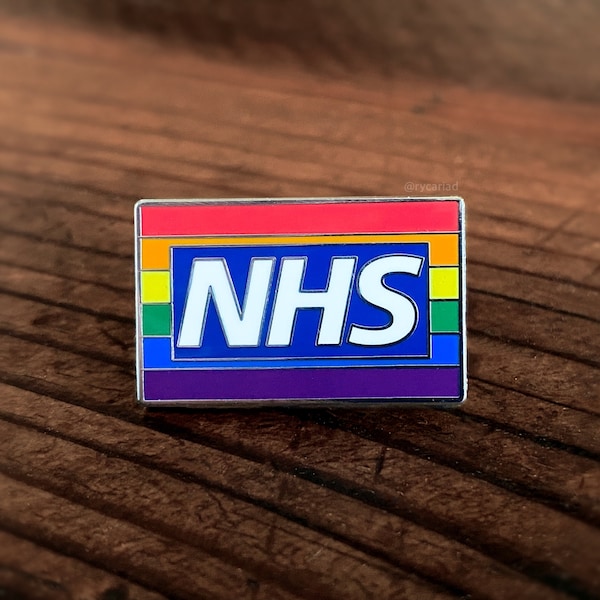 NHS Rainbow Charity Enamel Pin Badge | Thank You NHS | LBGQT Pride ...