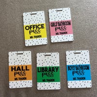Acrylic Classroom Hall Passes - Etsy