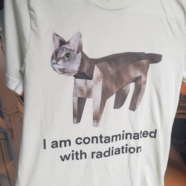 I Am Contaminated Funny Cat Meme Shirt / Ironic Shirt / Weirdcore ...