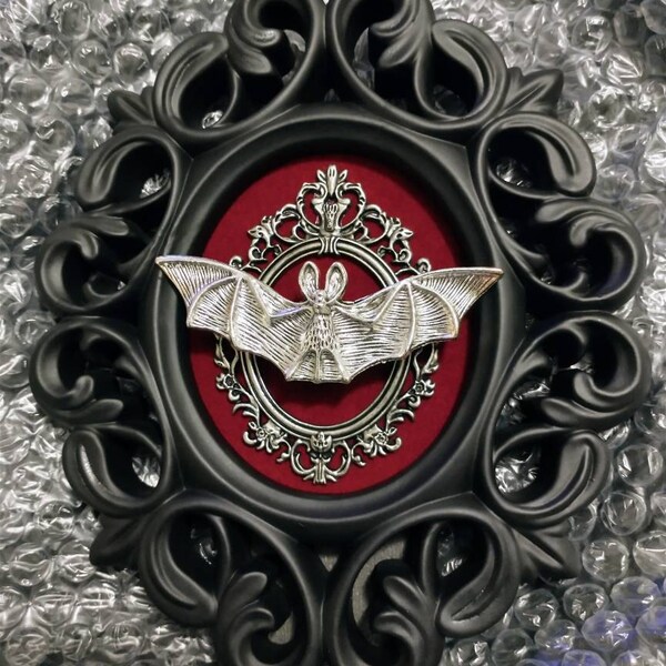 Bat With Ornate Frame | Macabre | Faux Taxidermy | Steam Punk | Goth ...