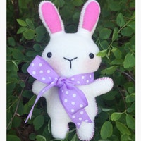 Felt Bunny Softie Sewing Pattern Tutorial PDF Epattern - Etsy Canada