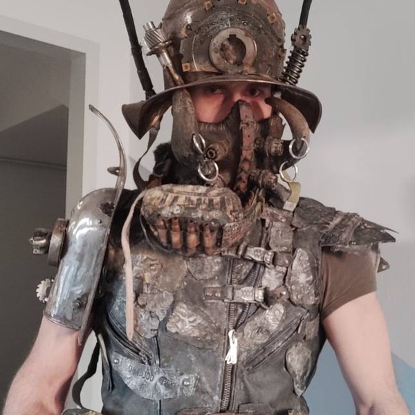 Postapocaliptic Costume Wasteland Warrior Larp Motocycles Outfit ...