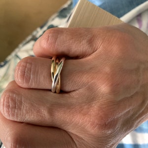 Mixed Metal Rolling Ring 4.5mm - Etsy