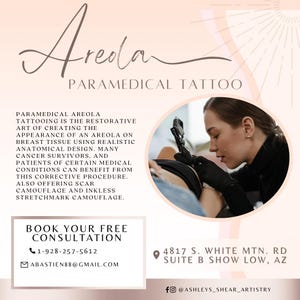 Powder Brows Flyer Template Ombre Powdered Brow Permanent Makeup Artist ...