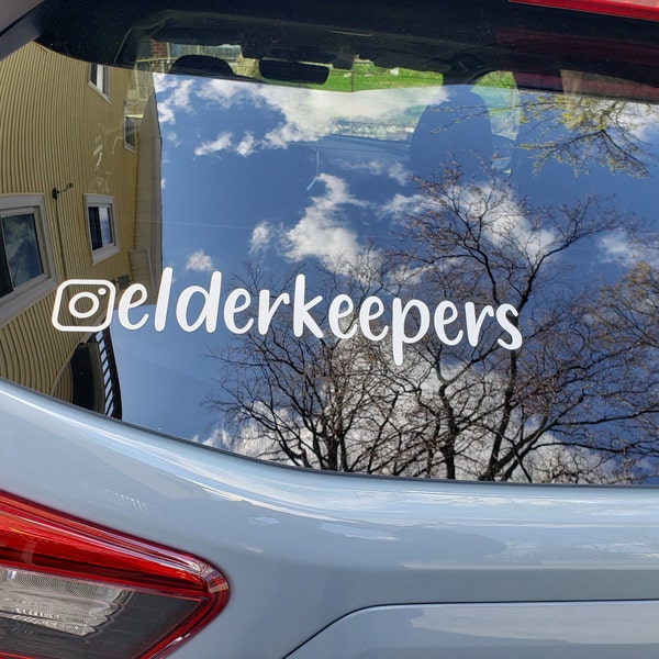 Instagram Handle Car Decal, Car Sticker, Influencer Decal, IG Sticker ...