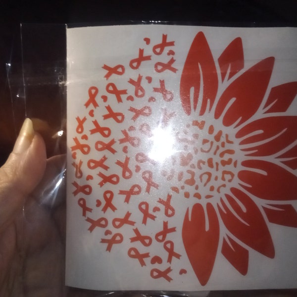 Sunflower Ribbon Awareness | Leukemia | Multiple Sclerosis | Kidney ...