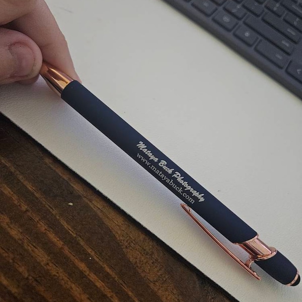 Custom Wedding Rose Gold Pens, Personalized Business Pens, Bulk Custom ...