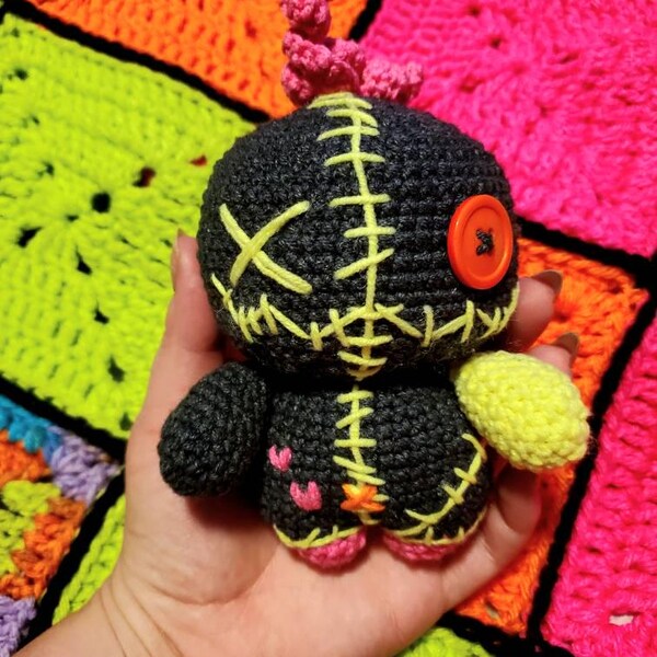 Crochet Pattern: Cute Voodoo Amigurumi Crochet Pattern, Voodoo Doll ...