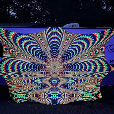 Torus UV Trippy Psychedelic Fractal Tapestry - Etsy