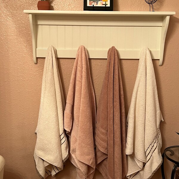 Primtive Wood Coat Rack Wall Hanging Rustic Rack 36" Wide Distressed - Etsy