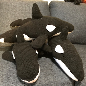 Arrluk the Orca, Killer Whale (knitting Pattern) - Etsy