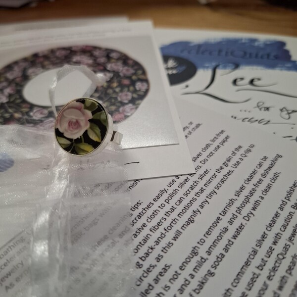 Broken China Jewelry Blue Willow China Rings Handmade With Upcycled ...