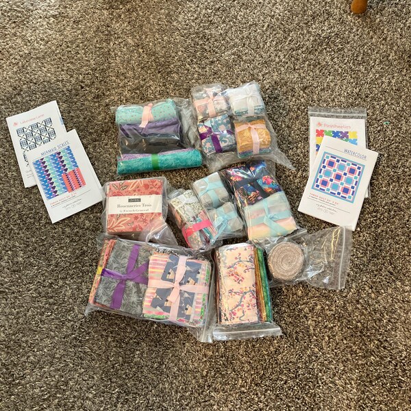 Starshine in Multi Quilt Kit Fabric Pattern and Binding and Backing ...