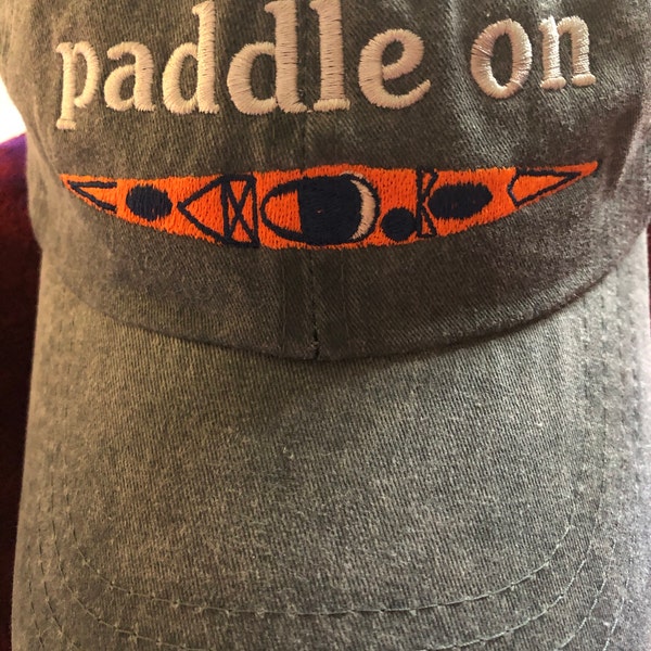 Kayak Hat, Paddle on Hat, Adventure Awaits, Kayaker Gift, Adjustable ...