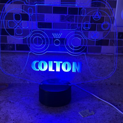Video Game Controller Console Controller Gaming Room Night Light up ...