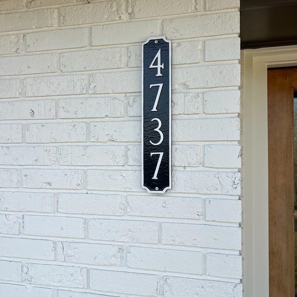 Circle Address WALL Plaque Sign, One Line Address Sign, Made in ...