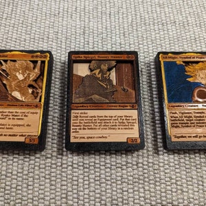 MTG Custom Wooden Card Display Magic the Gathering Card Frame Trading ...