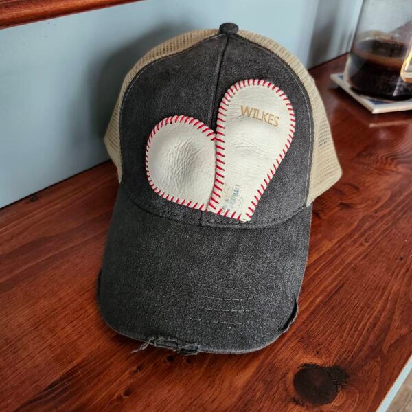 Baseball Mom Hat, Custom Ball Cap for Women, Upcycled Vintage Hat ...