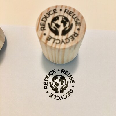 Reuse Reduce Recycle Stamp for Sustainable Packaging, Eco Packaging ...